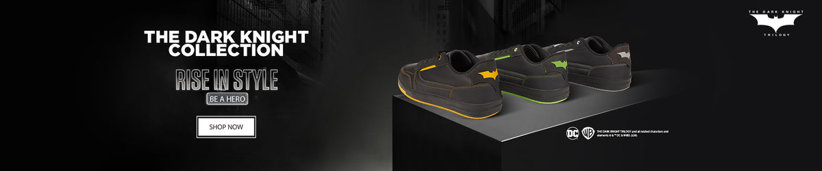The Dark Knight Shoes - Men's Superhero Sneakers by Campus Shoes