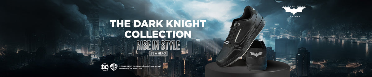 The Dark Knight Shoes - Men's Superhero Sneakers by Campus Shoes