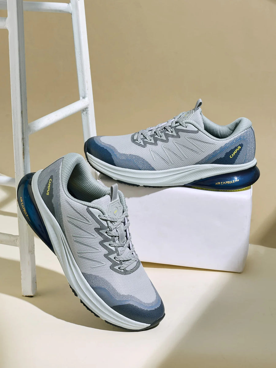 BEGIN Grey Men's Running Shoes – Campus Shoes