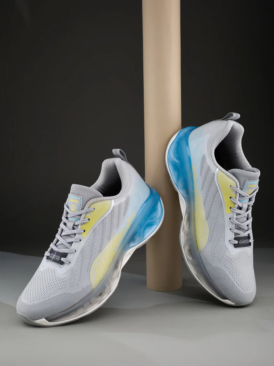 CRASH Grey Men's Running Shoes – Campus Shoes