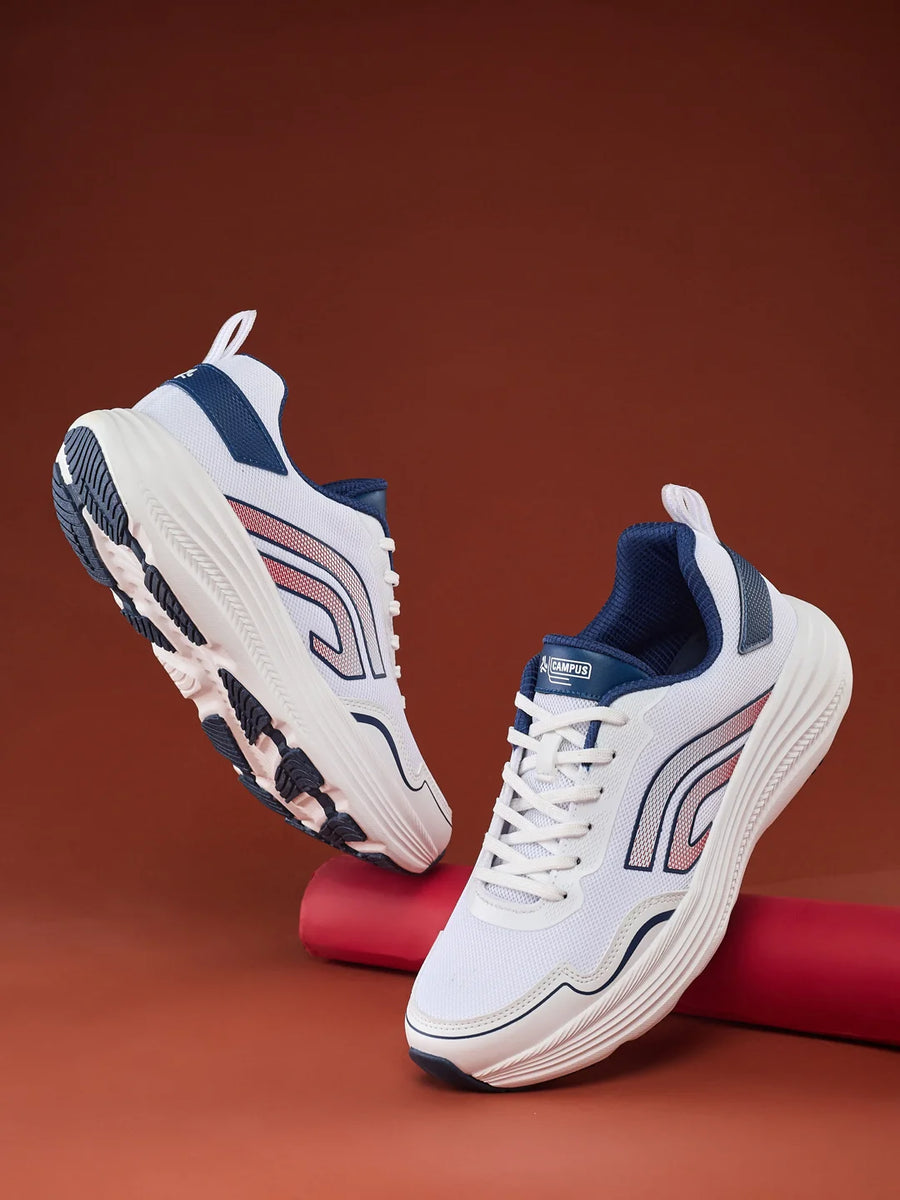 DIRECT White Men's Running Shoes – Campus Shoes