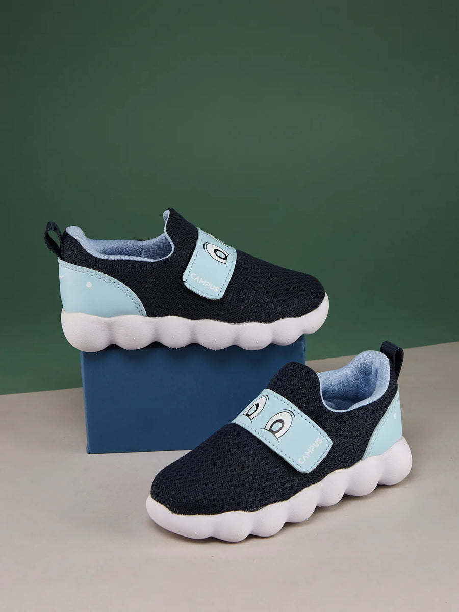 GIBSN Navy Kids Walking Shoes – Campus Shoes