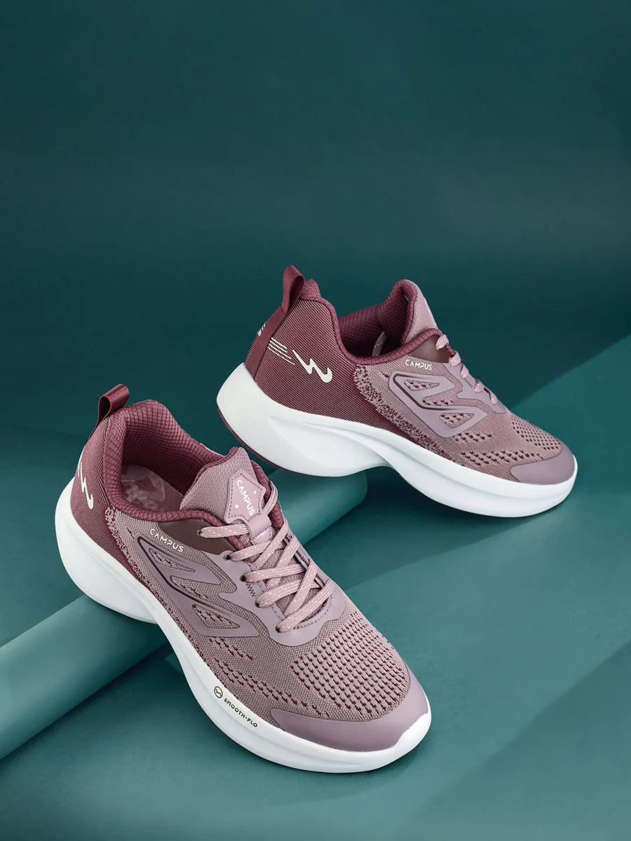 GLIMPSE Mauve Women's Running Shoes – Campus Shoes