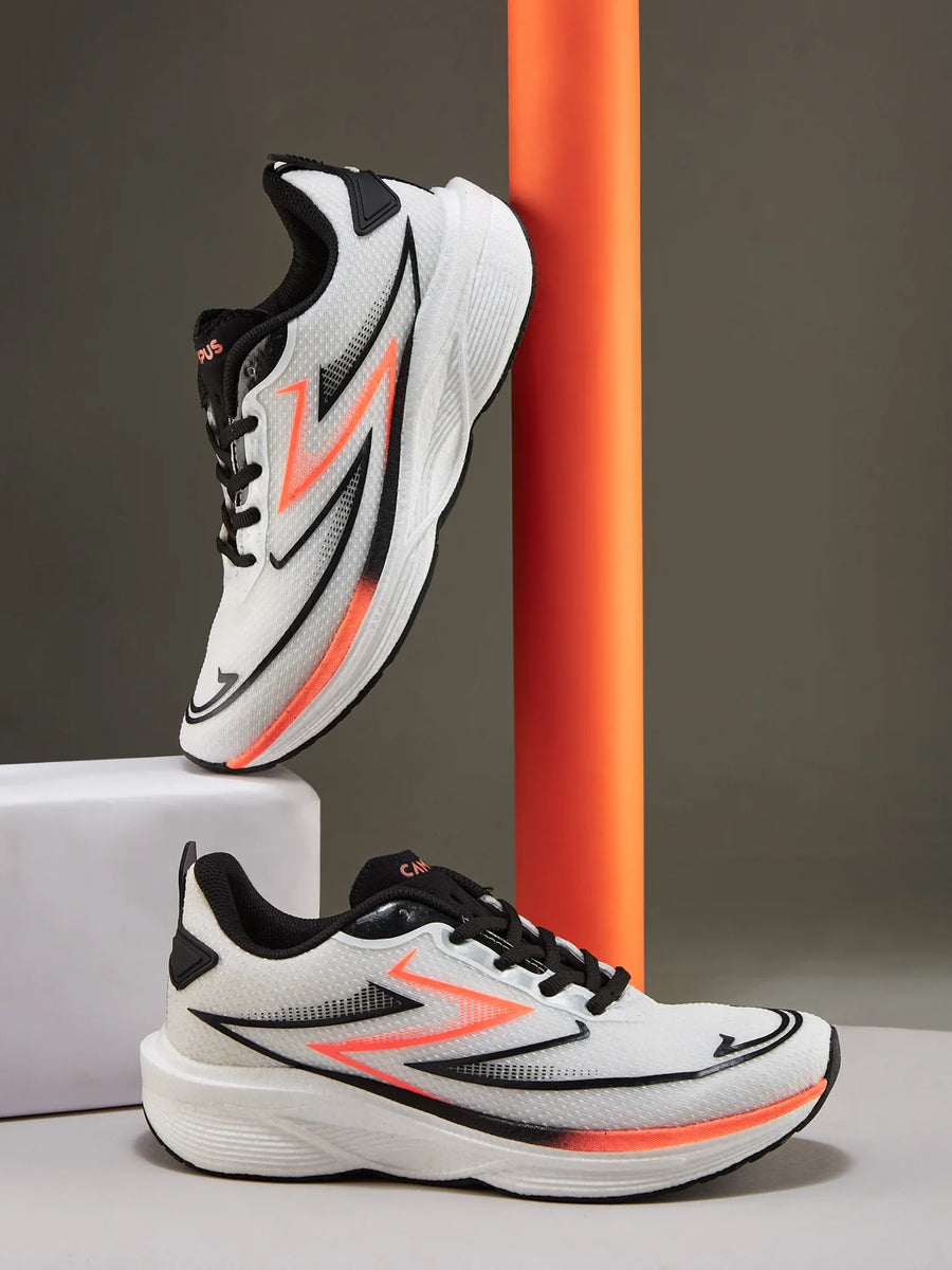 GREG PRO White Men's Running Shoes – Campus Shoes