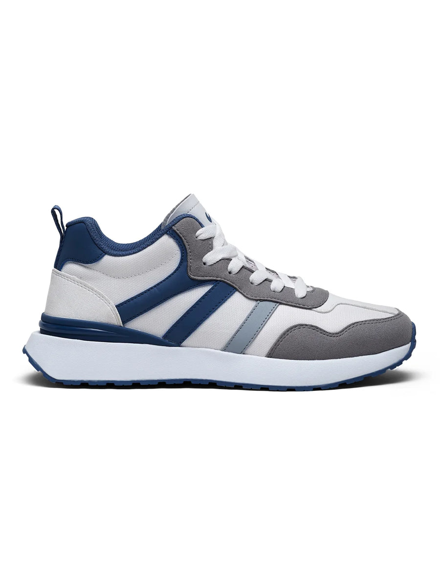 Buy HINGE White Grey Men's Sneakers – Campus Shoes