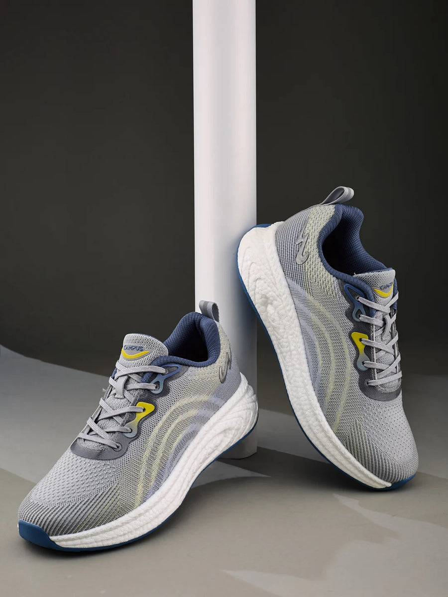 HYPE PRO Grey Men's Running Shoes – Campus Shoes