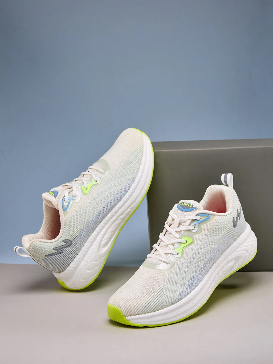 HYPE PRO Off White Men's Running Shoes – Campus Shoes