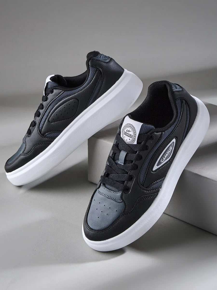 MIGHTY Black Women's Sneakers – Campus Shoes