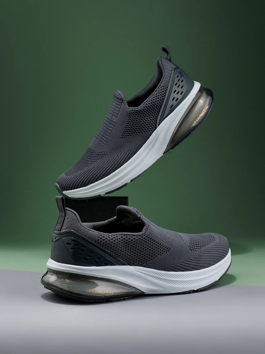 Buy PORIUM Grey Men's Walking Shoes – Campus Shoes