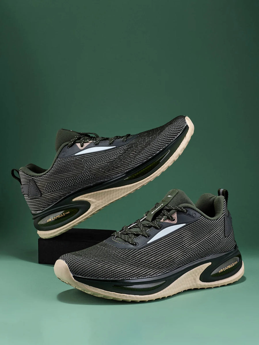 Buy PREXTON Olive Beige Men's Running Shoes – Campus Shoes