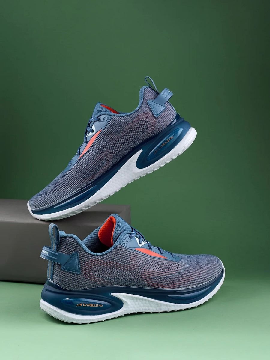 Buy PREXTON Blue Orange Men's Running Shoes – Campus Shoes