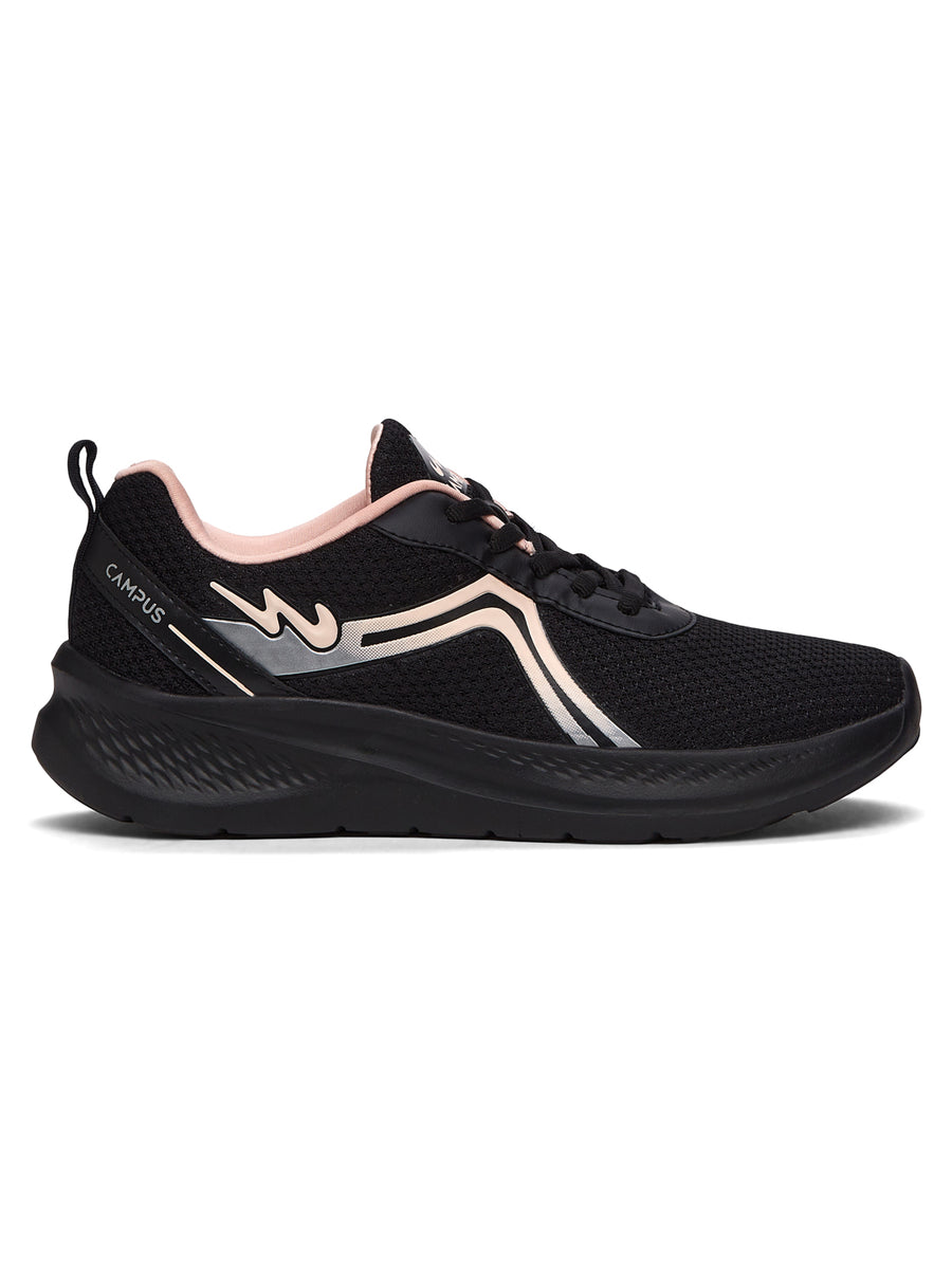 Buy Campus RAYE Black Women's Running Shoes Online | Campus Shoes