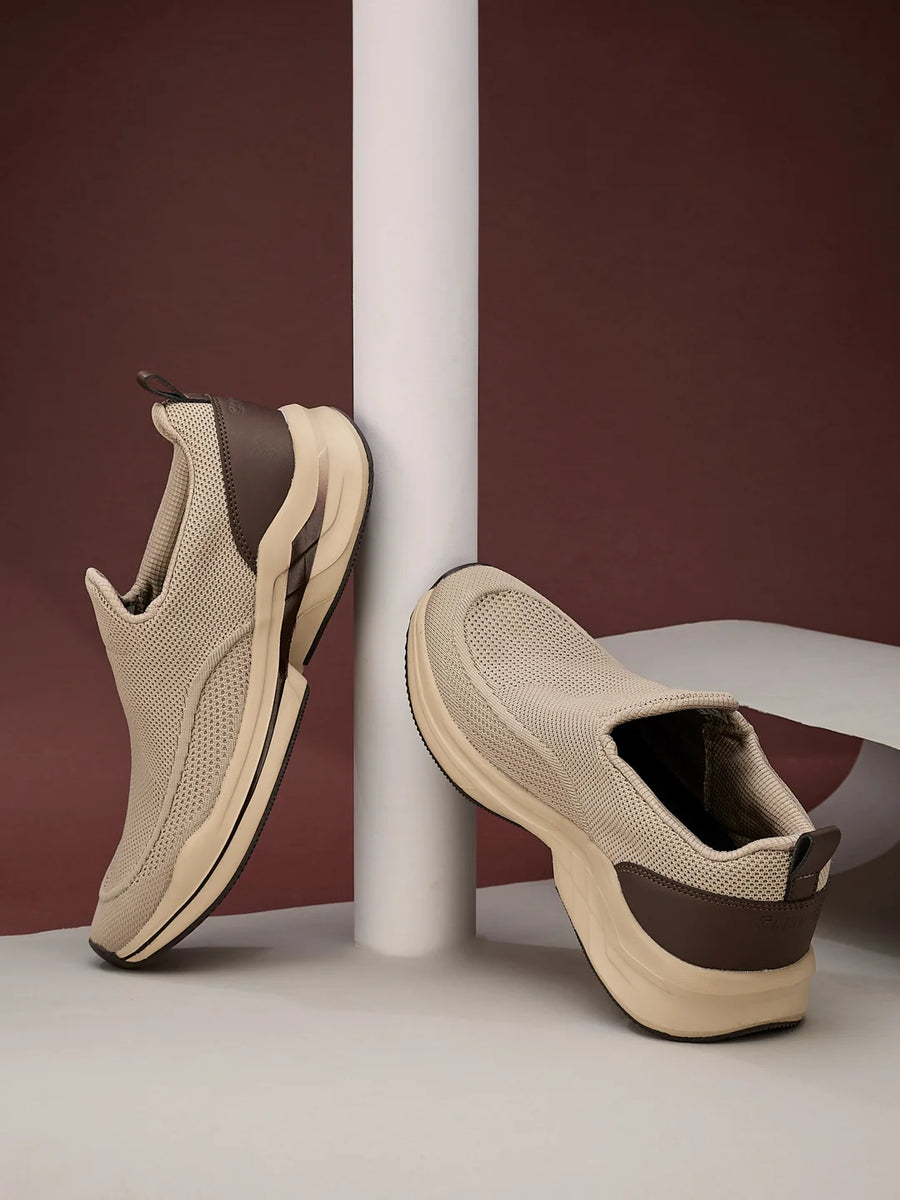 REASON Beige Men's Walking Shoes – Campus Shoes