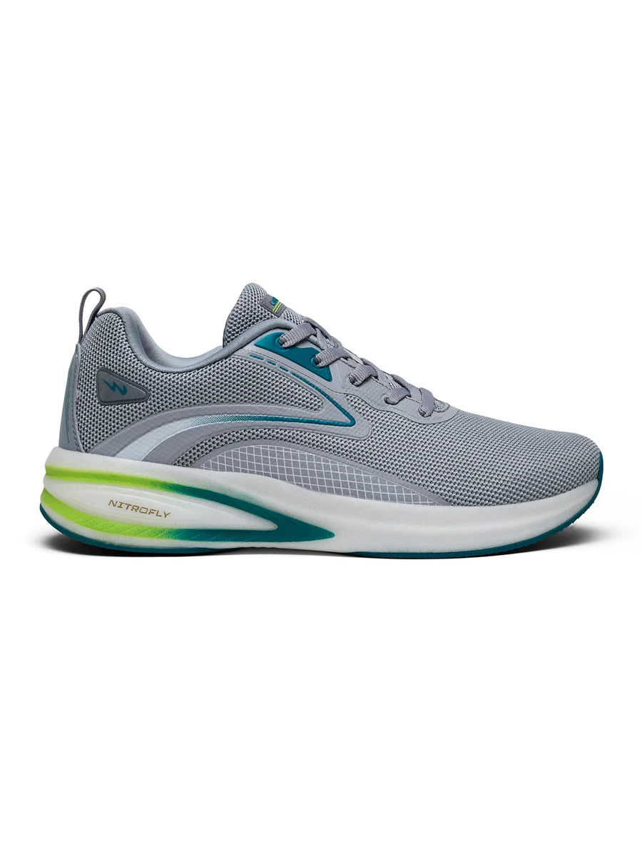 Buy REBEL Grey Blue Men's Running Shoes – Campus Shoes