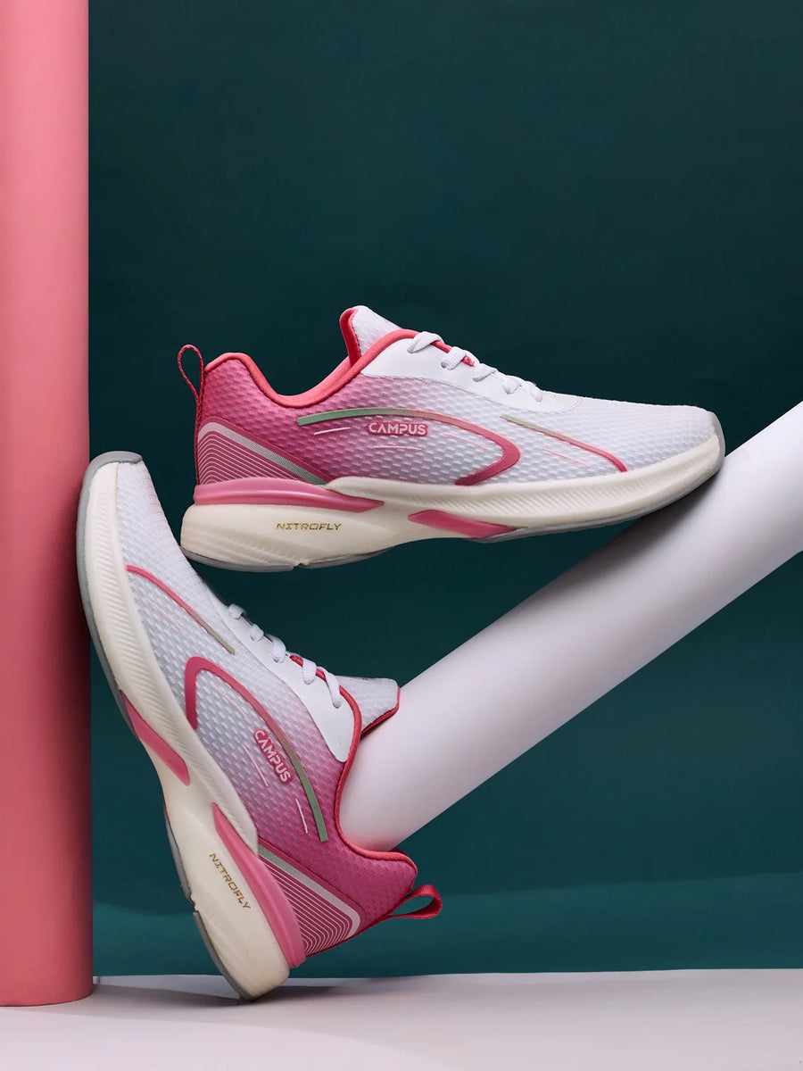REVI White Women's Running Shoes – Campus Shoes