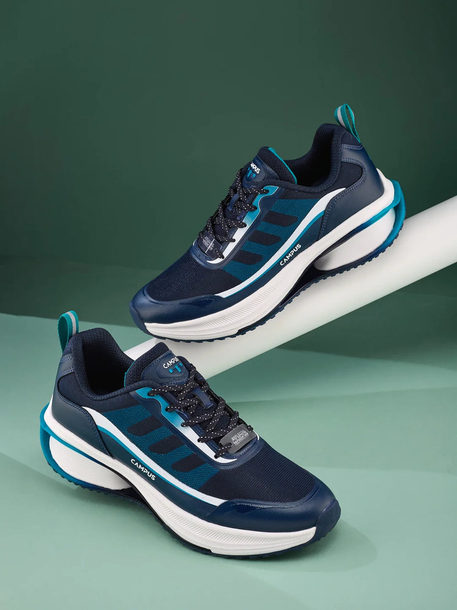 RUSTIK Navy Men's Running Shoes – Campus Shoes