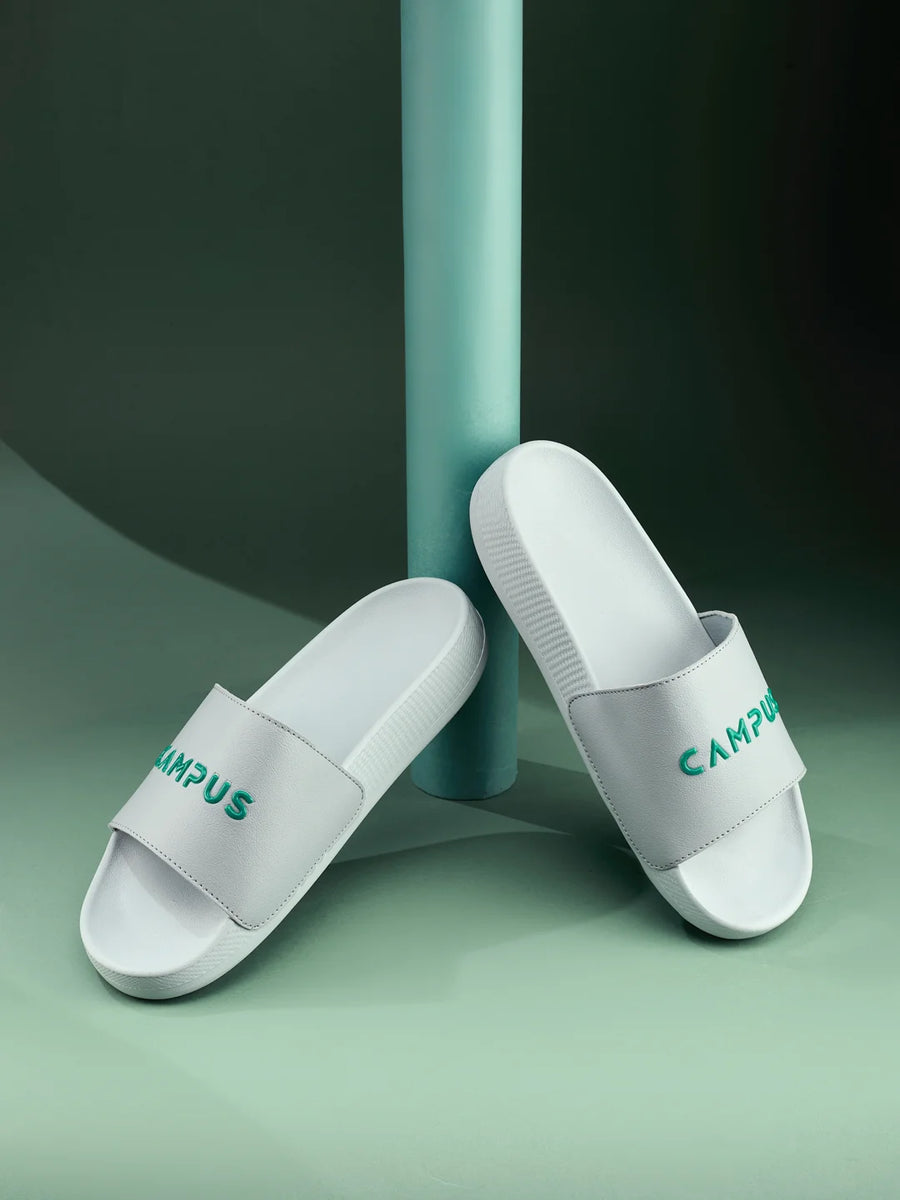 SL-457 Grey Men's Slides – Campus Shoes