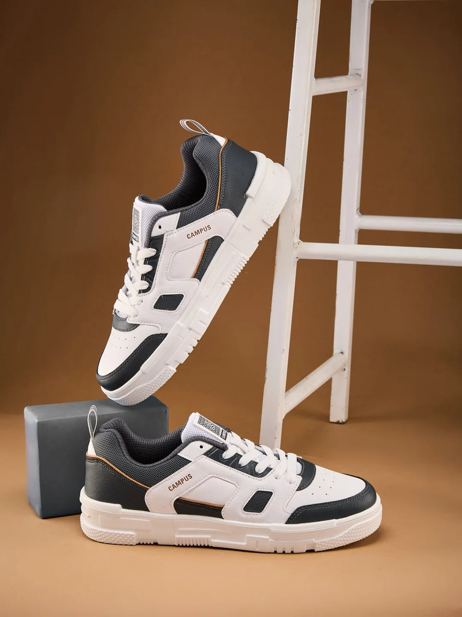 STOMP White Men's Sneakers – Campus Shoes