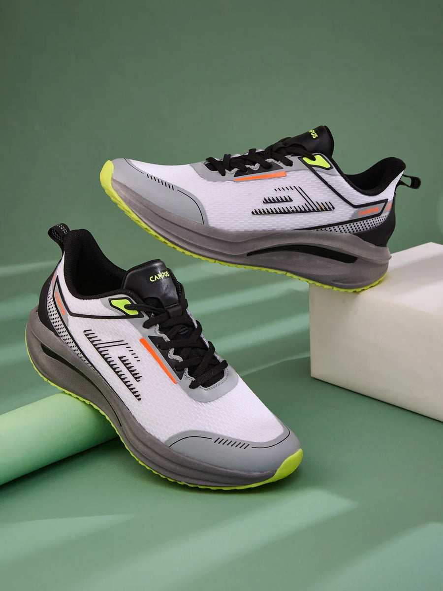STRUT White Men's Running Shoes – Campus Shoes
