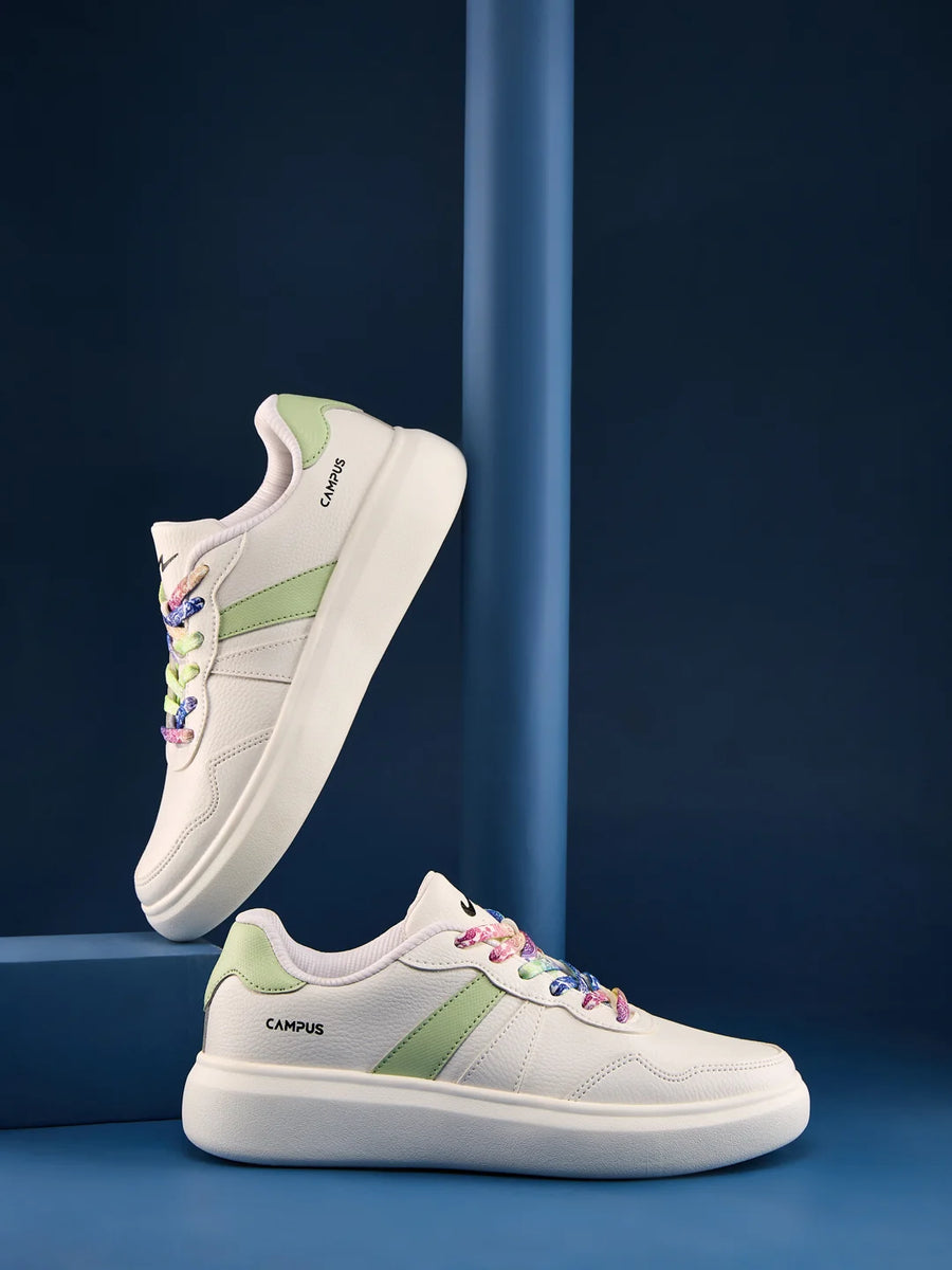 VALUT White Women's Sneakers – Campus Shoes